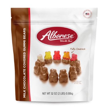 Albanese 12 Flavor Gummi Bears, 56 oz Bag - Low Sodium, Allergy ...