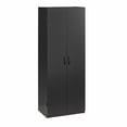 Mainstays 60" 2 Door Storage Cabinet, Black - Walmart.com