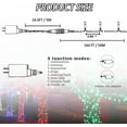 164FT 500 LED Christmas Indoor Outdoor Decorative String Lights, 8 Modes Waterproof Green Wire ...