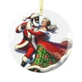 African American Santa & White Wife Ornament – Holiday Couple Keepsake ...
