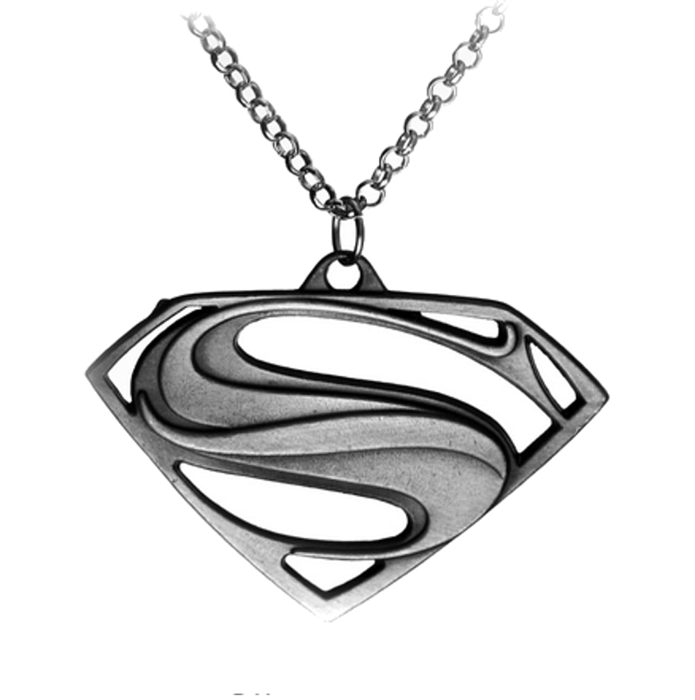 Quality Superman Necklace Tarnish Resistant Superhero Pendant and Chain ...