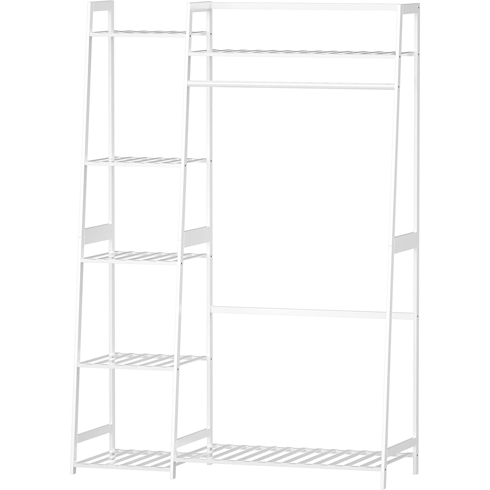 Dawn Whisper Clothes Rack, Heavy Duty Clothes Rack with Shelves ...