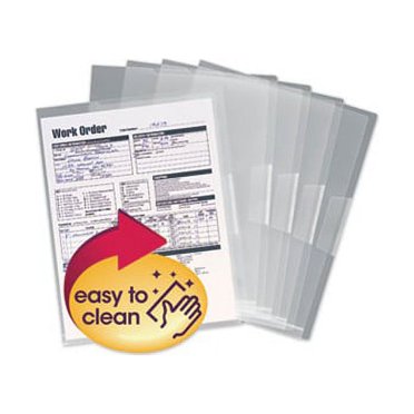 Universal Project Folders, Jacket, Poly, Letter, Clear, 25/Pack ...
