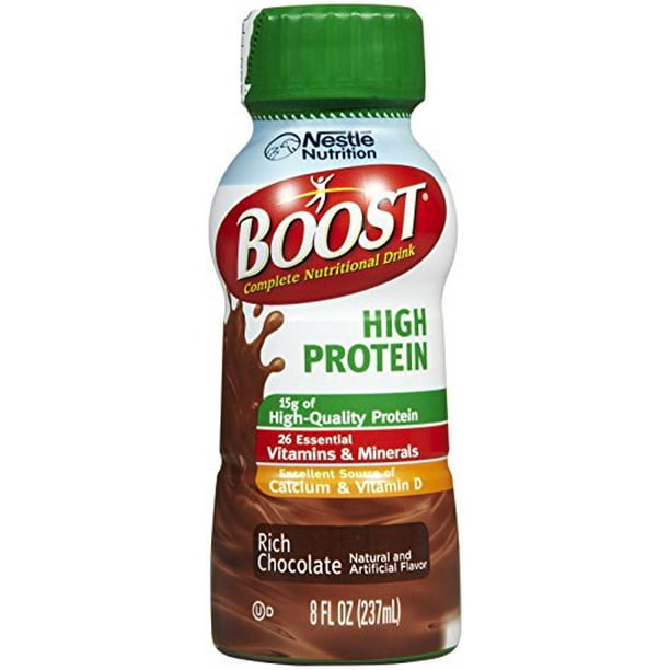 Boost Complete High Protein Nutritional Drink, Rich Chocolate, 8 oz ... Boost Complete High Protein Nutritional Drink, Rich Chocolate, 8 oz ...