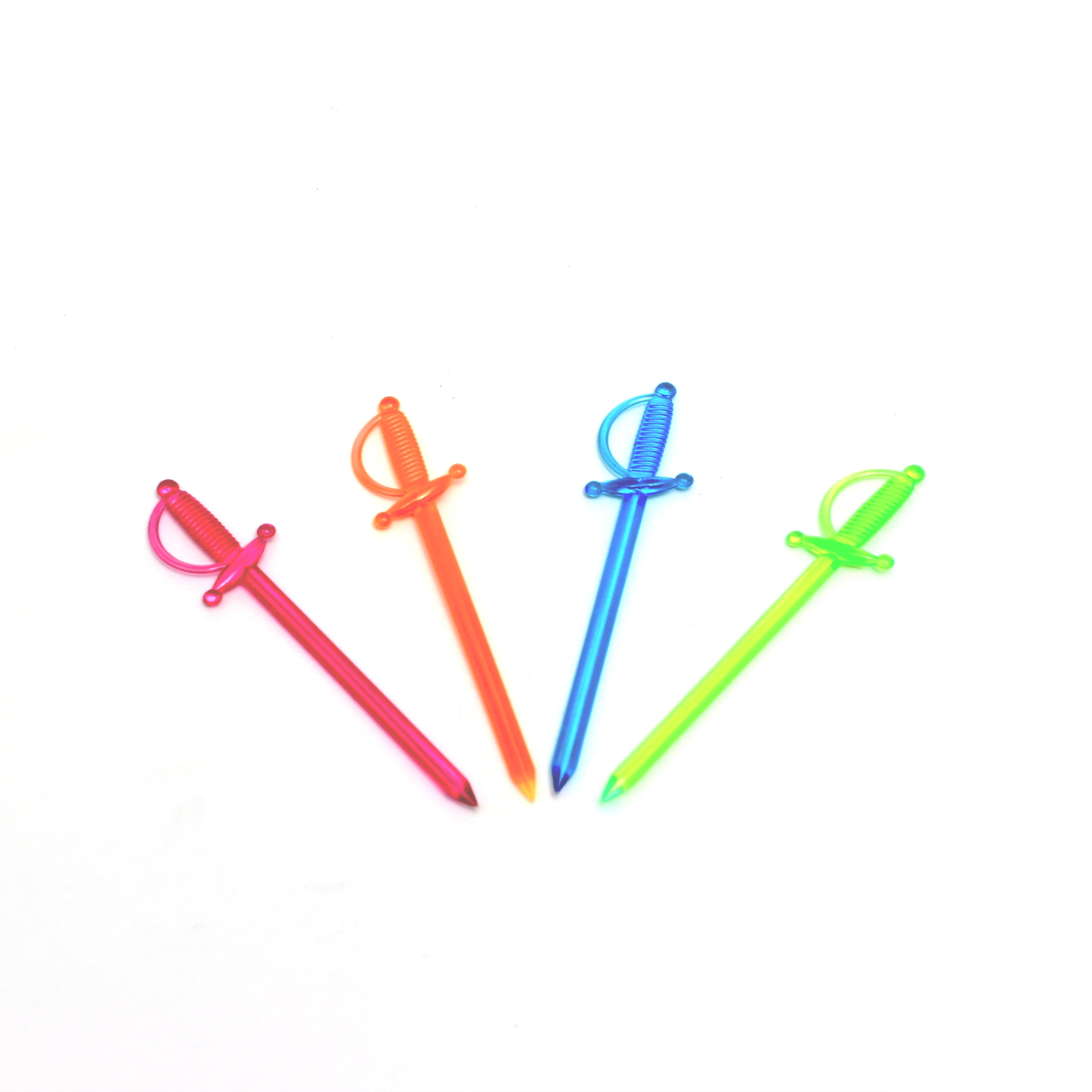 Excellante 3" sword picks, assorted color, comes in 500/ pack - Walmart.com