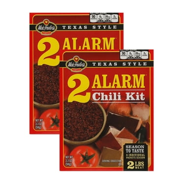 Wick Fowler's Texas Style 2 Alarm Chili Kit, Mild Mix Pack, 3.3 oz with ...
