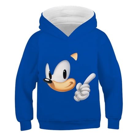 Sonic the Hedgehog 3D Printed Hooded Zipper Jacket - Walmart.ca