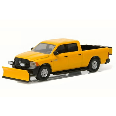 2014 RAM 1500 Tradesmen Snow Plow, Yellow - Greenlight 35040 - 1/64 ...