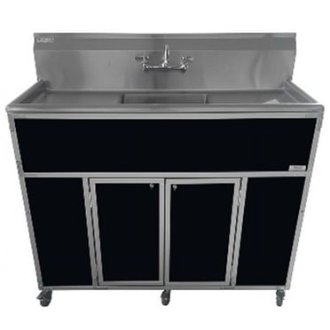 Monsam NSF Certified Four Compact Basins Utensil Washing Portable Sink ...
