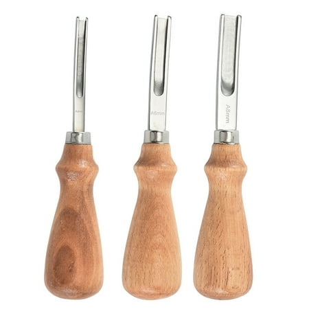 HUSERYT 3pcs Manual Trimmer Leather Bevel Tool Practical Craft Edge ...