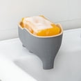 WONIU 2 Pack Elephant Soap Dishes with Dry Tray, Self Draining, Sponge ...