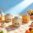 Cute Cat Design 500ml Disposable PET Plastic Drink Bottles with Lids ...