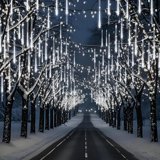 DONGPAI LED Meteor Shower Lights, 30 CM 8 Tube, Outdoor Fairy Lights ...