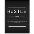Aaheei Inspiring Entrepreneur Quotes Canvas Wall Art Hustle Verb ...