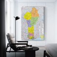 Benin Map Posters Room Aesthetic Poster Print Art Wall Painting Canvas ...