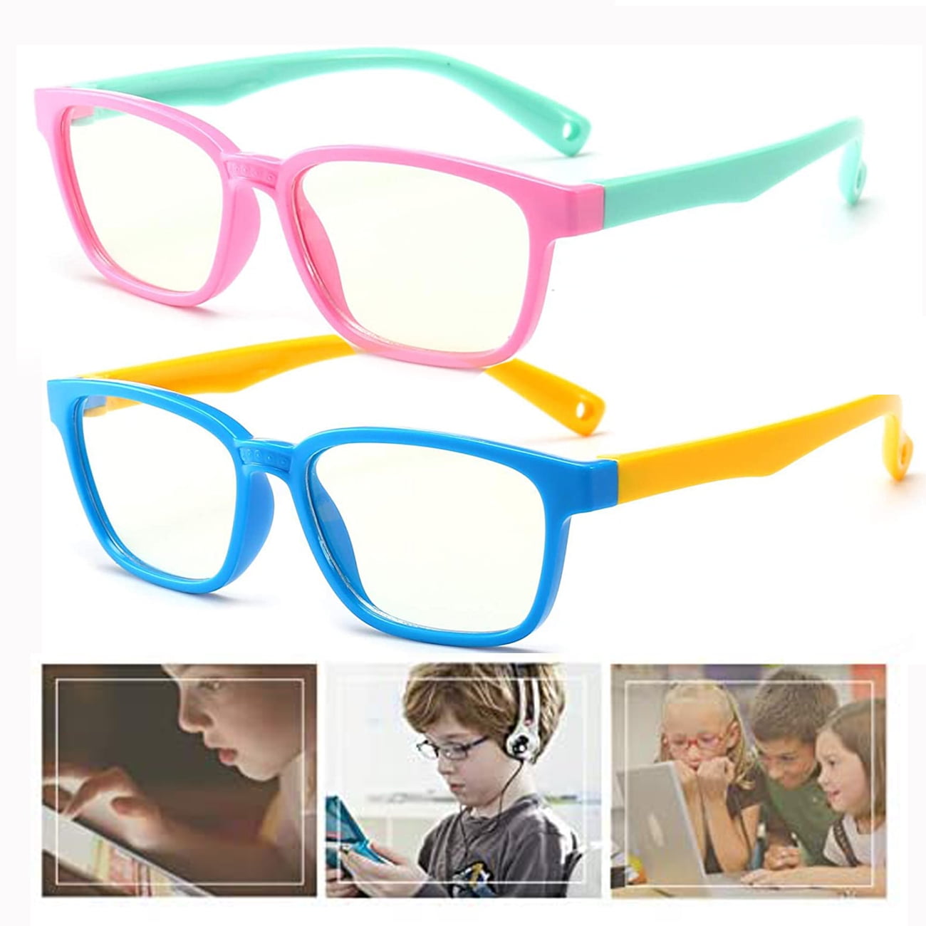 Click here for Amerteer Kids Blue Light Silicone Goggles Soft Fra... prices