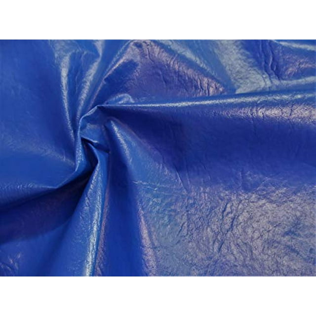Fabric Faux Leather Upholstery Pleather Vinyl Royal Blue (Yard ...