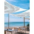 Agate Texture Sun Shade Sail 14'X18' Vintage Blue Gradient Crystal UV ...