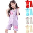 FINALGANG Valentine's Day Girls Kids 2 Piece Homewear Set Number Prints ...