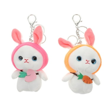 Rabbit Rabbits Foot Keychain Natural Snow White 4 Pcs - Walmart.com