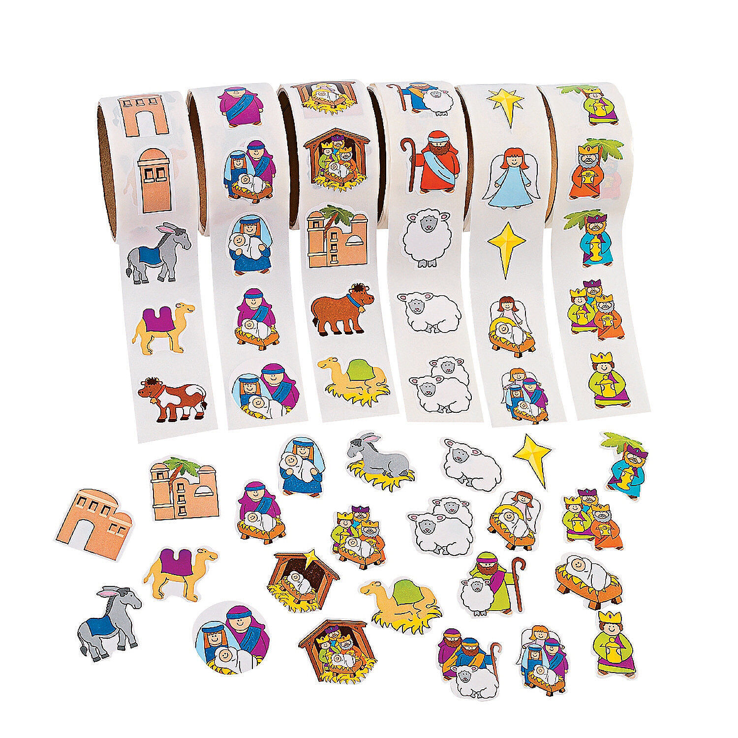 Nativity Stickers On A Roll, Stationery, 6 Pieces - Walmart.com