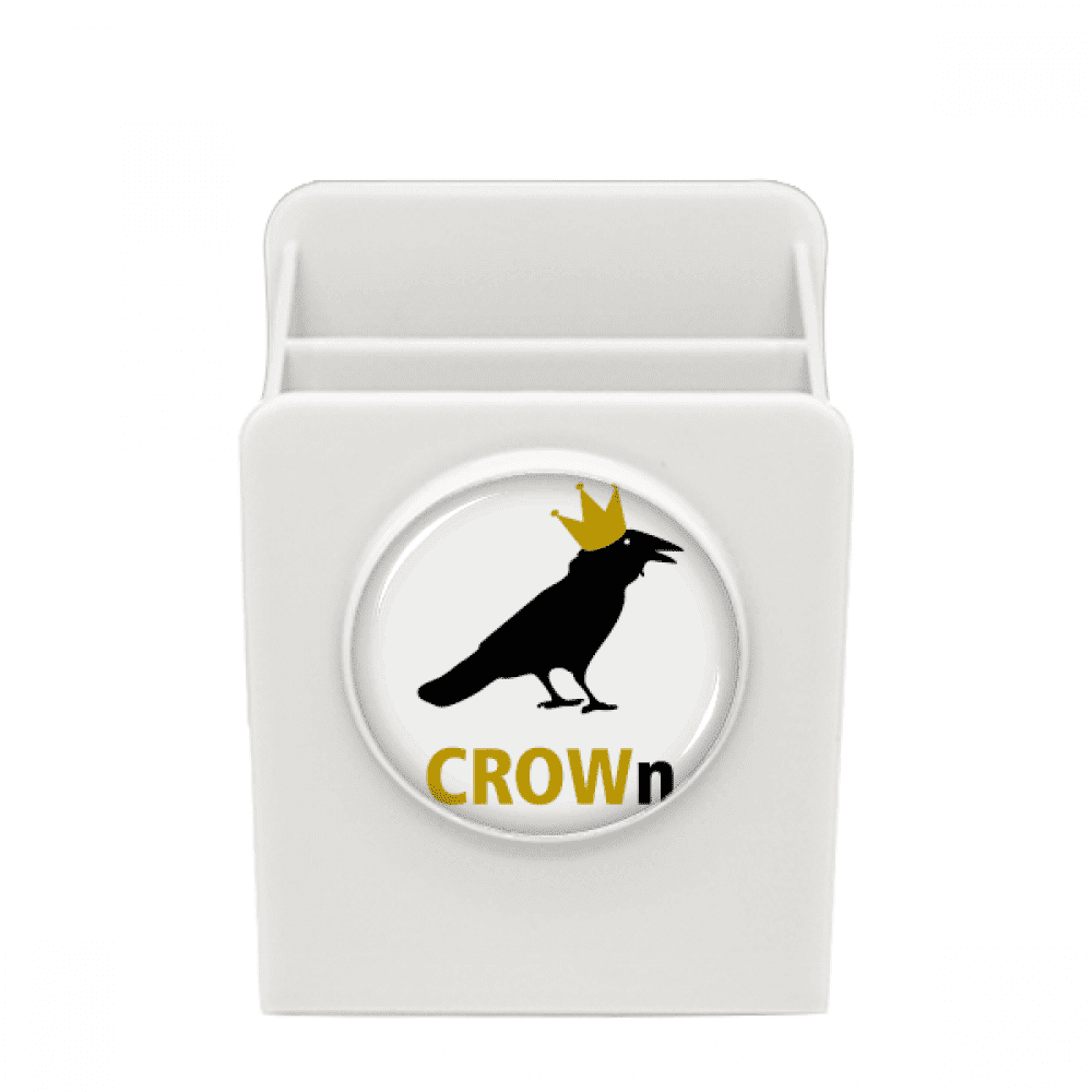 Crow Crown Animal Wing Art Deco Fashion Desk Pencil Holder Cup Pen Organizer - Walmart.com
