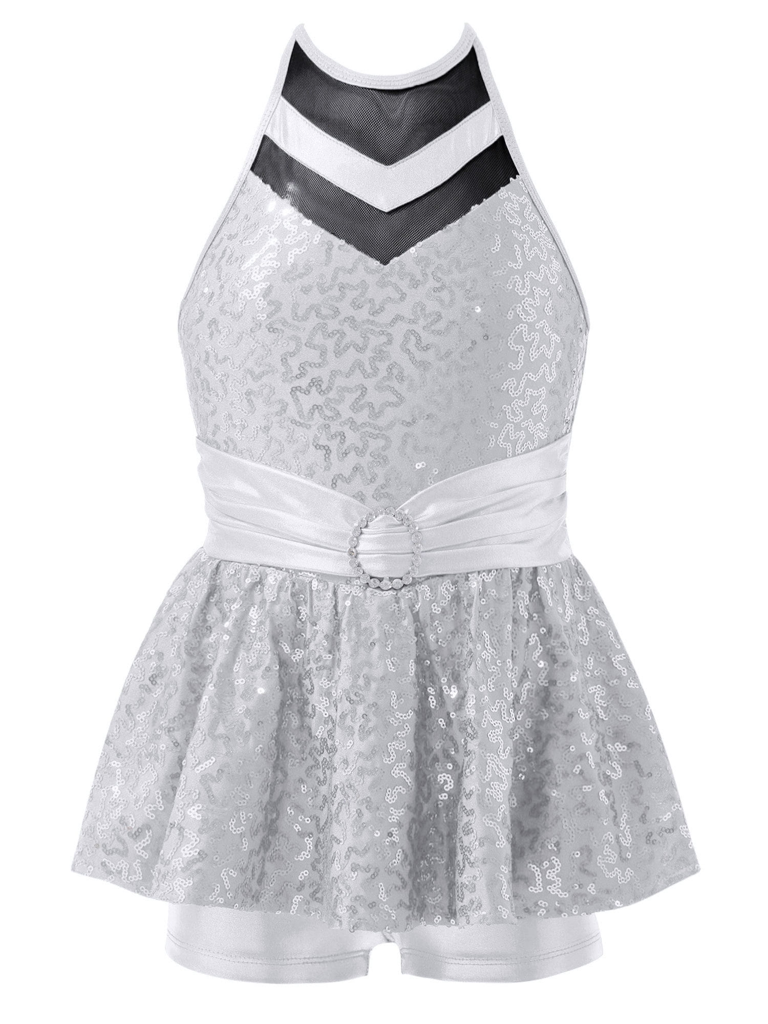 YiZYiF Girls Ballet Dance Leotard Dress Sequined Costume for Jazz Tap Dance - Walmart.com