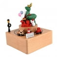 Kokiya Christmas Music Box Castle Toy Christmas Themed Rotating Wind up ...