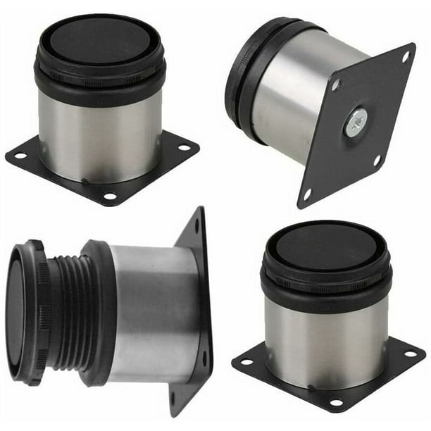 4 Pieces Adjustable Furniture Legs, Metal Height Adjustable Table Leg ...