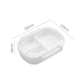 3 Compartment Snack Containers, Small Reusable Removable Snack Pack Box ...