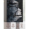 Black Broken Stone Sheer Curtains for Living Room Bedroom Modern Deep ...