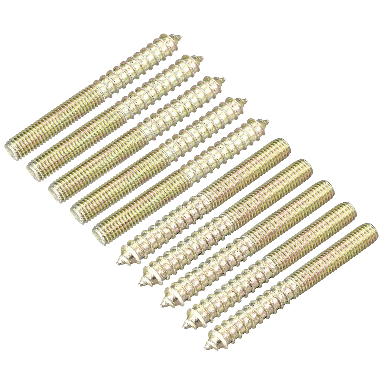 M8x75mm Hanger Bolts, 48 Pack Double Ended Thread Dowel Screws for Wood ...