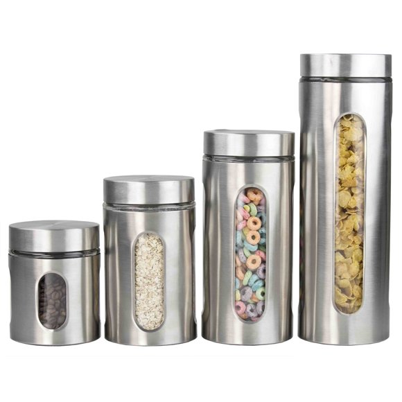 Kitchen Stainless Steel Canisters
