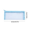 Clear Mesh Zippered Pouch, Lightweight Stationery Storage Bag, Portable ...