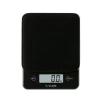 Taylor, Digital Glass Kitchen Scale, 11 lb, Food and Portion Control ...