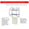 Home Basics 2 Tier Bathroom Shelf Storage Unit, Chrome - Walmart.com