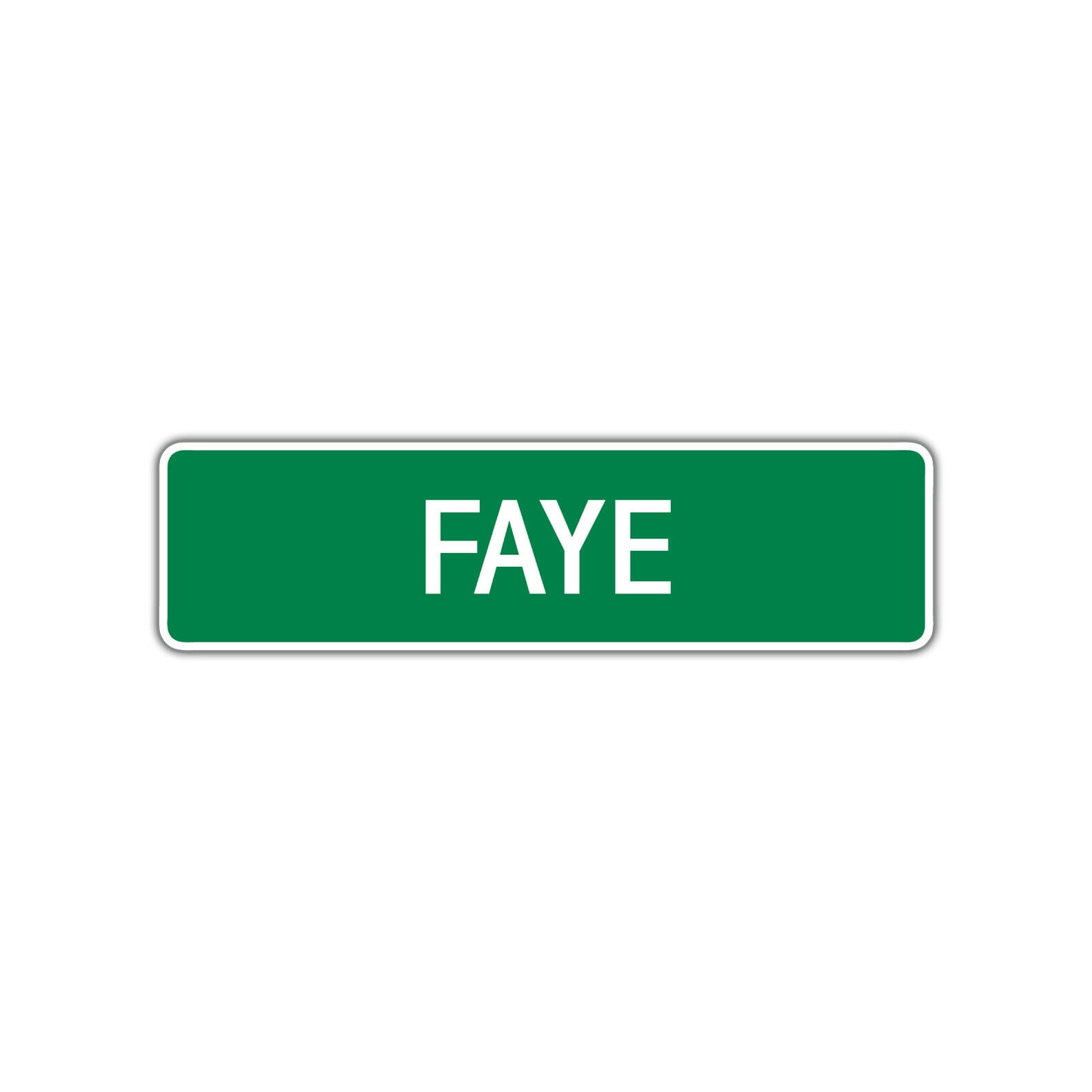 Faye Girls Children Name Letter Printed Label Indoor Outdoor Unique ...