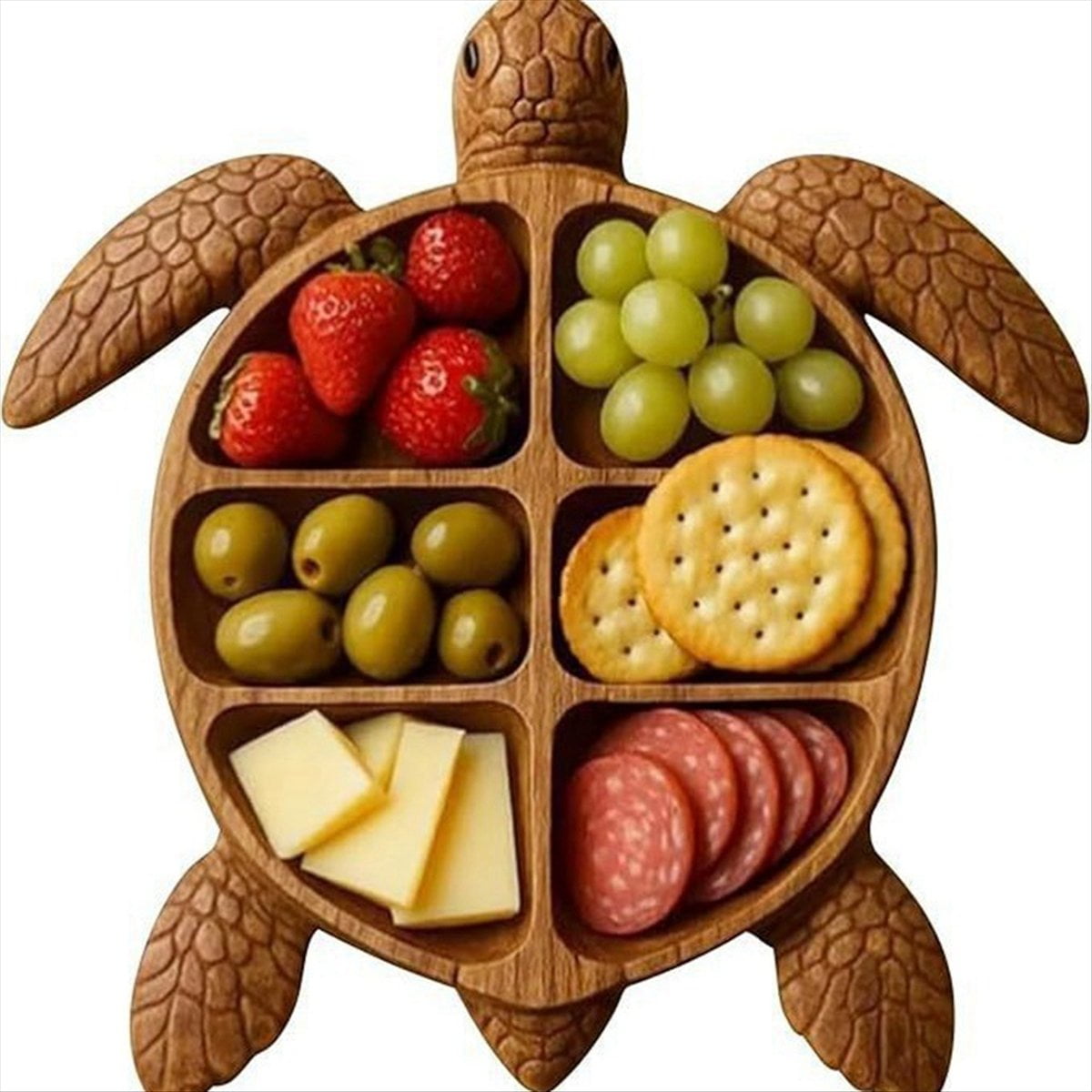 Click here for Unbranded Turtle Charcuterie Platter - Wooden Shap... prices
