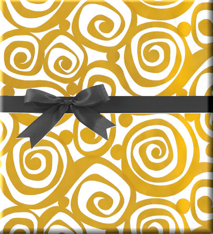 Gold Swirl Specialty Gift Wrapping Paper Premium Specialty 15Ft Roll ...