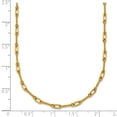 2.5mm 18k Yellow Gold Polished Solid Twisted Bar Link 16 Inch With 2in ...