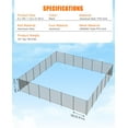 IdealHouse 4x72FT Removable Pool Safety Fence, 4FT Tall Heavy-Duty Mesh ...