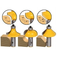 Yonico 3 Bit Edge Molding Router Bit Set - Ogee - 1/2" Shank - 13325 ...
