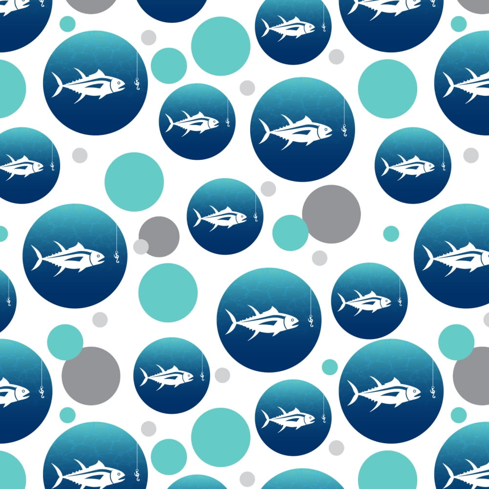 Tuna Fish Fishing Fisherman Premium Gift Wrap Wrapping Paper Roll ...