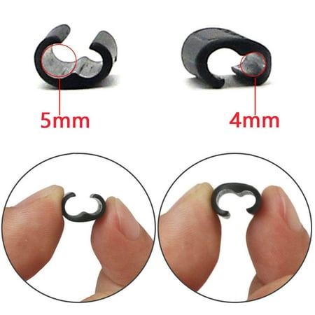 ziyahi 10 Pieces Bike Cable Clips Frame Buckle Cable Fixed Clips for ...