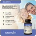 NatureWise Organic Flaxseed Oil Supplement, 1200mg Softgels, Omega 3 6 ...