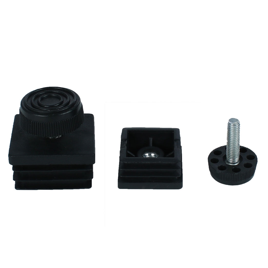 Uxcell Leveling Feet 38 x 38mm Square Inserts Kit Furniture Glide ...