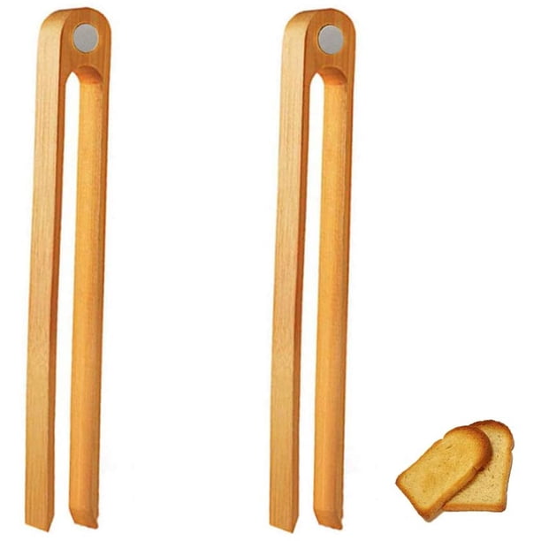 Pinzas para pan de bambú Pinzas para pan largas y fáciles Pinzas para ...