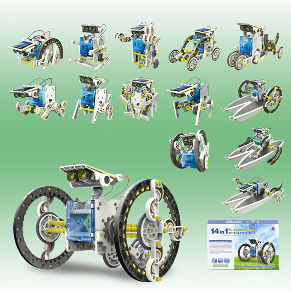 14-in-1 Solar Power Transforming Robot Kit Educational Toy - Walmart.com
