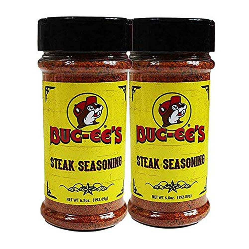 Buc-ee's Steak Seasoning Dry Rub, Meat Seasoning, (2 Pack Set, 6.8 ...
