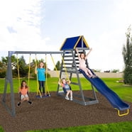 Backyard Discovery Tucson Cedar Wooden Swing Set - Walmart.com